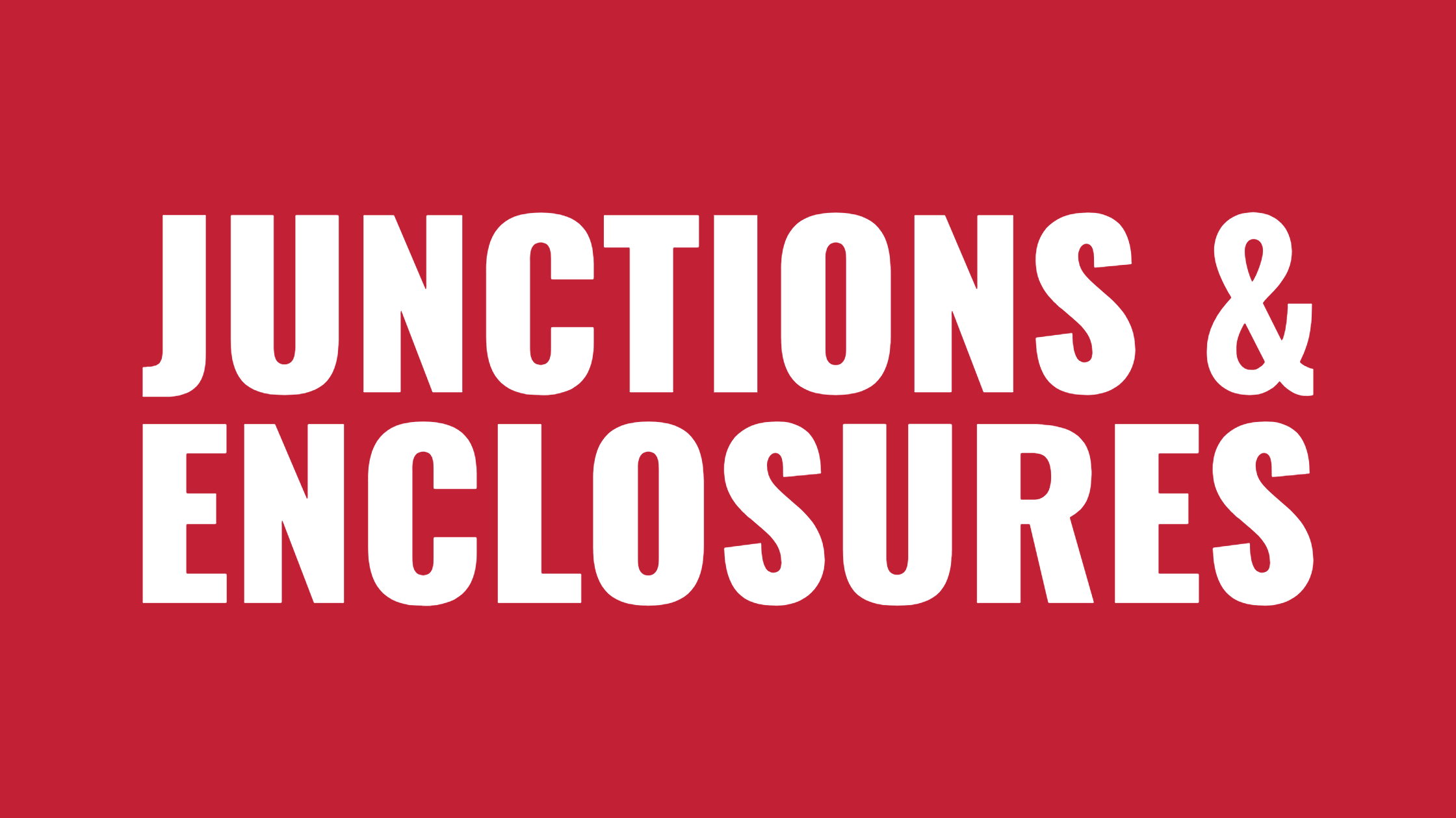 Junctions & Enclosures – Realport Traders Pty Ltd