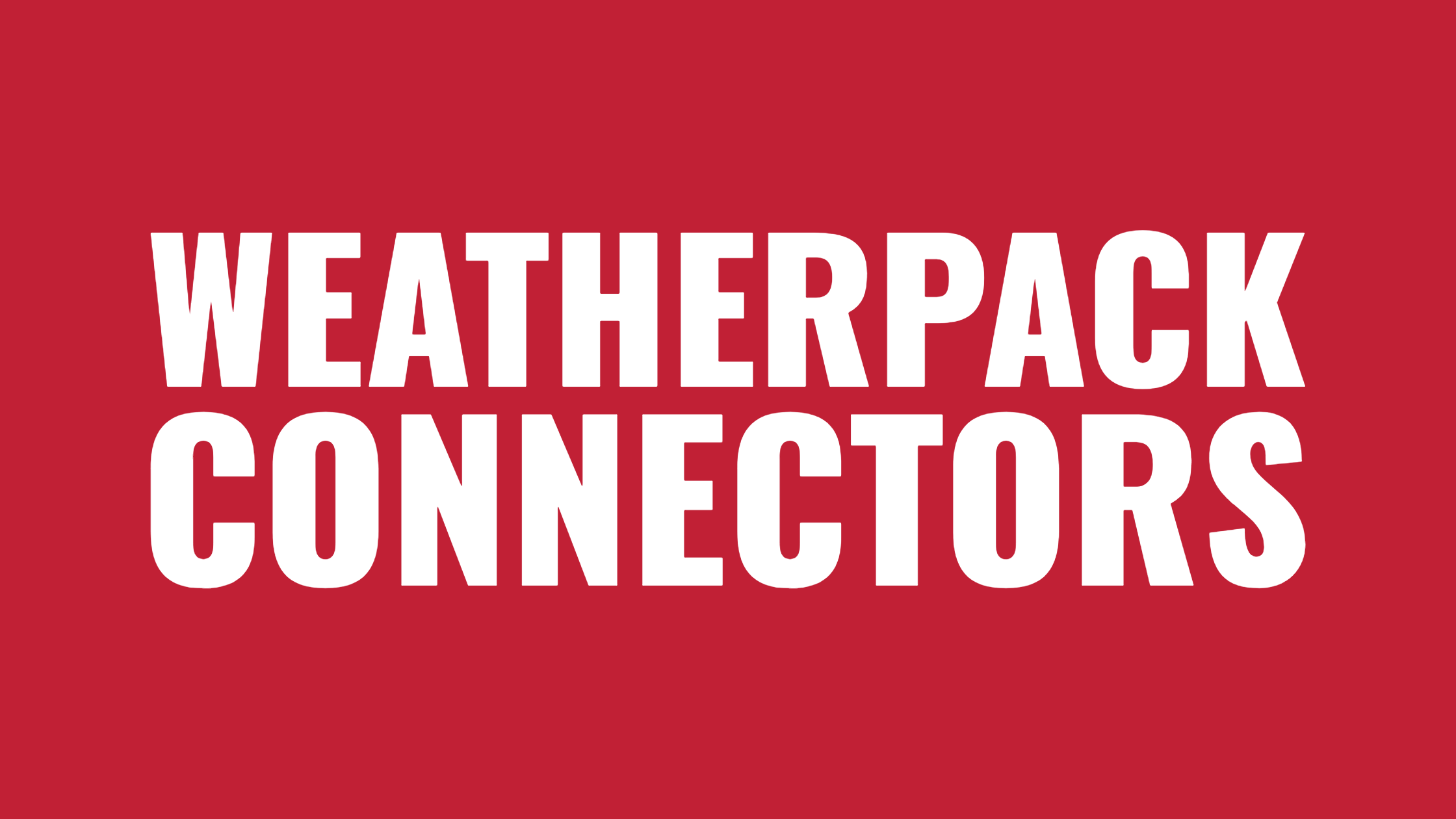 Weather Pack Connectors – Realport Traders Pty Ltd